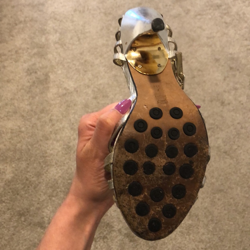 Shane & Shawn Silver Stiletto Heels - Gem